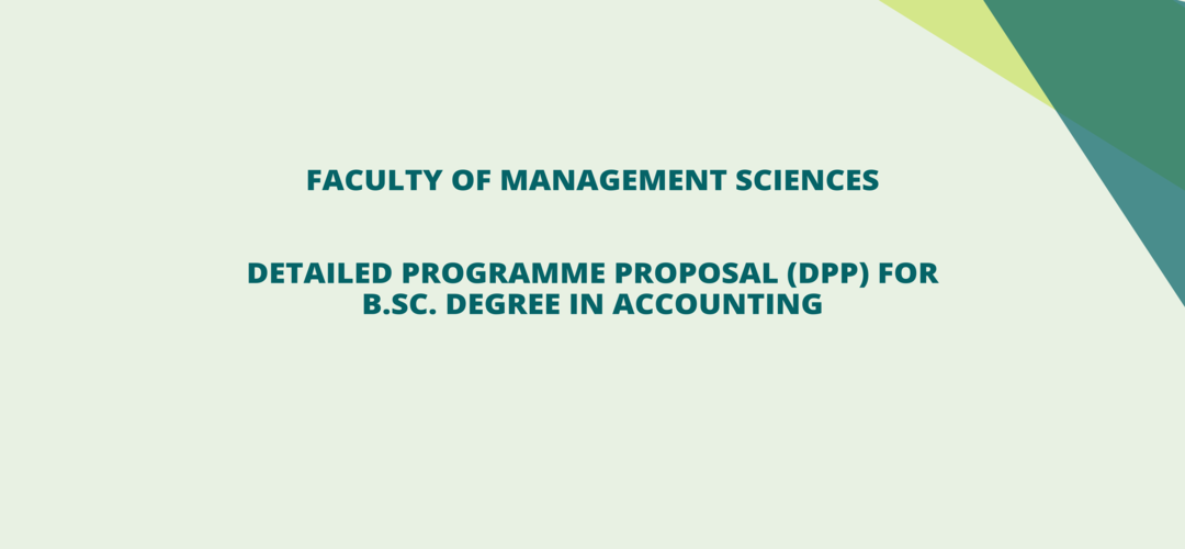 B.Sc. Accounting | Faculty of Management Science